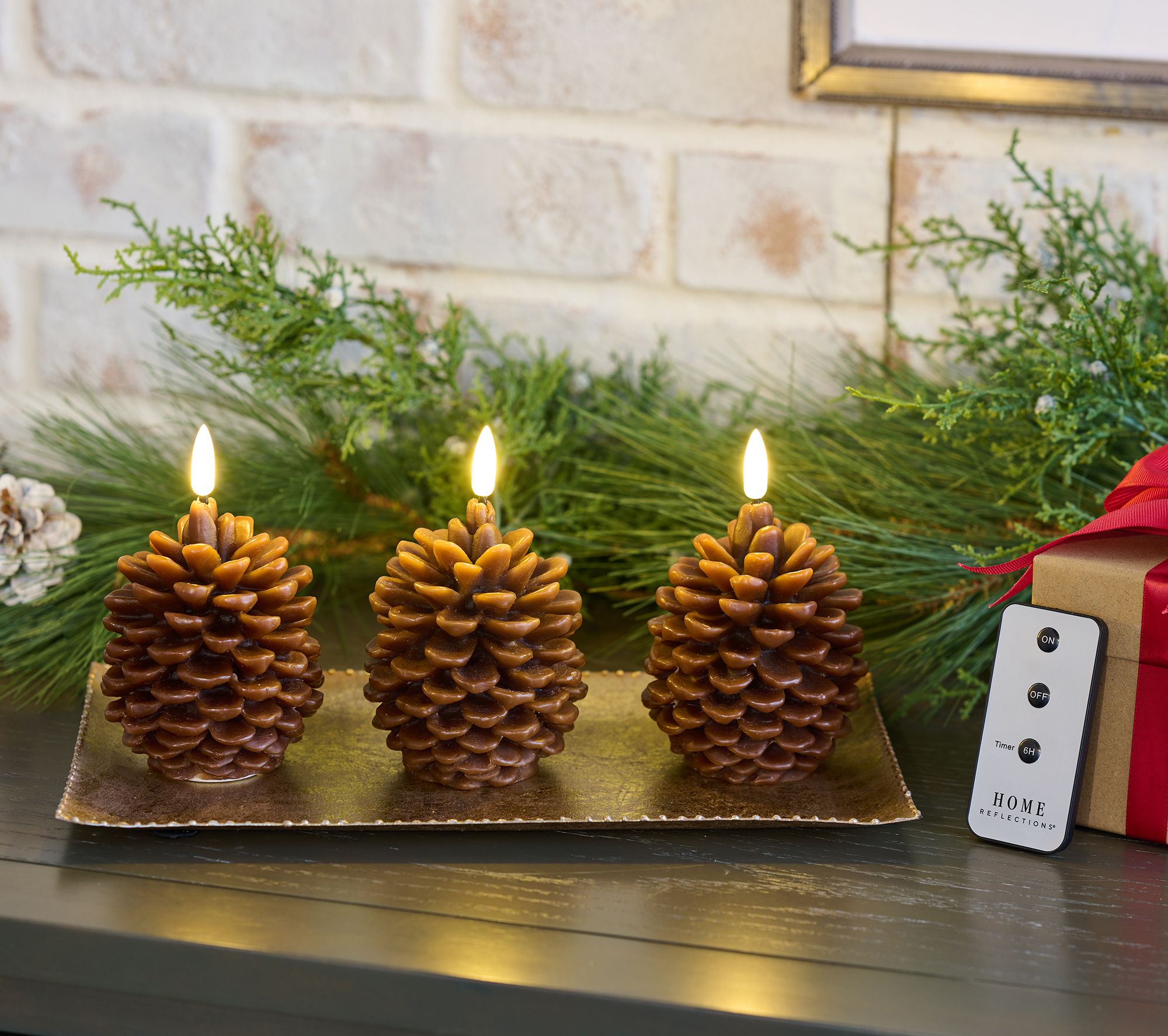 Home Reflections S/3 Flameless Seasonal Figural Candles - QVC.com