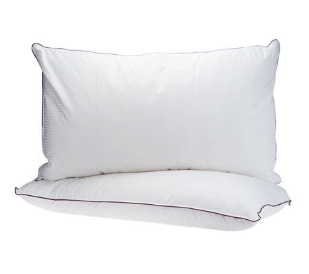 Northern Nights Natural Fill Set of 2 Queen Density Pillows - QVC.com