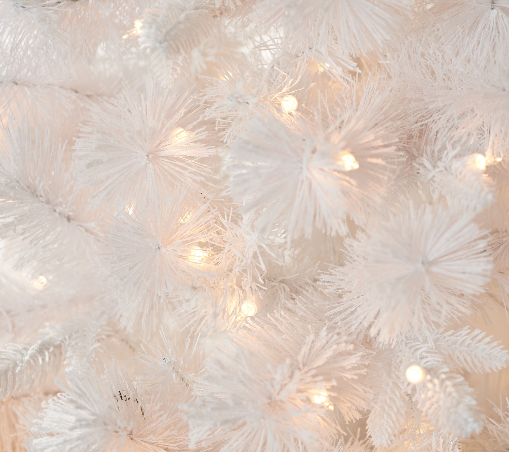 "As Is" Bethlehem Lights 5' Flocked White Pine Tree - QVC.com