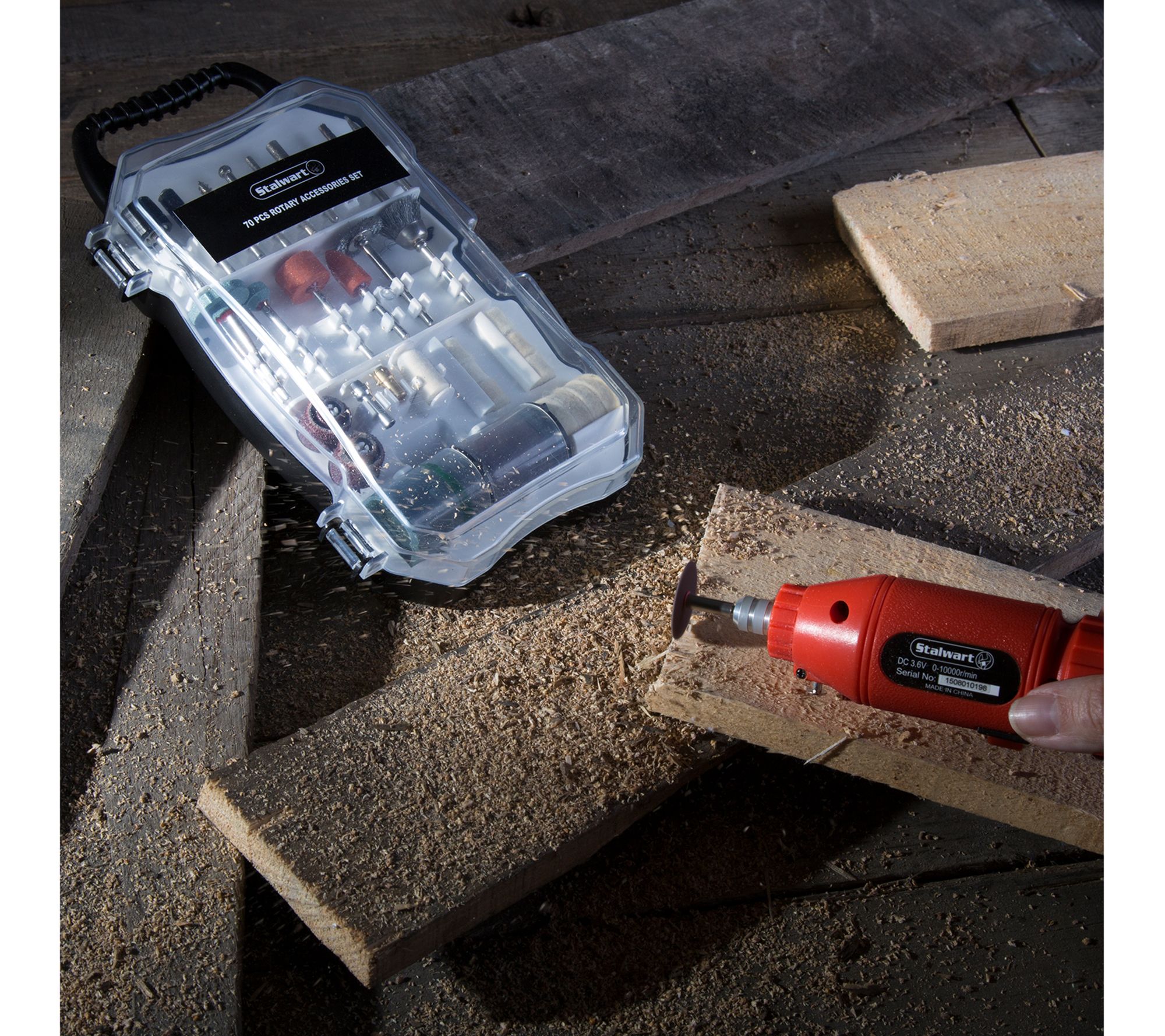 Stalwart 70-Piece Rotary Tool Accessories Kit - QVC.com