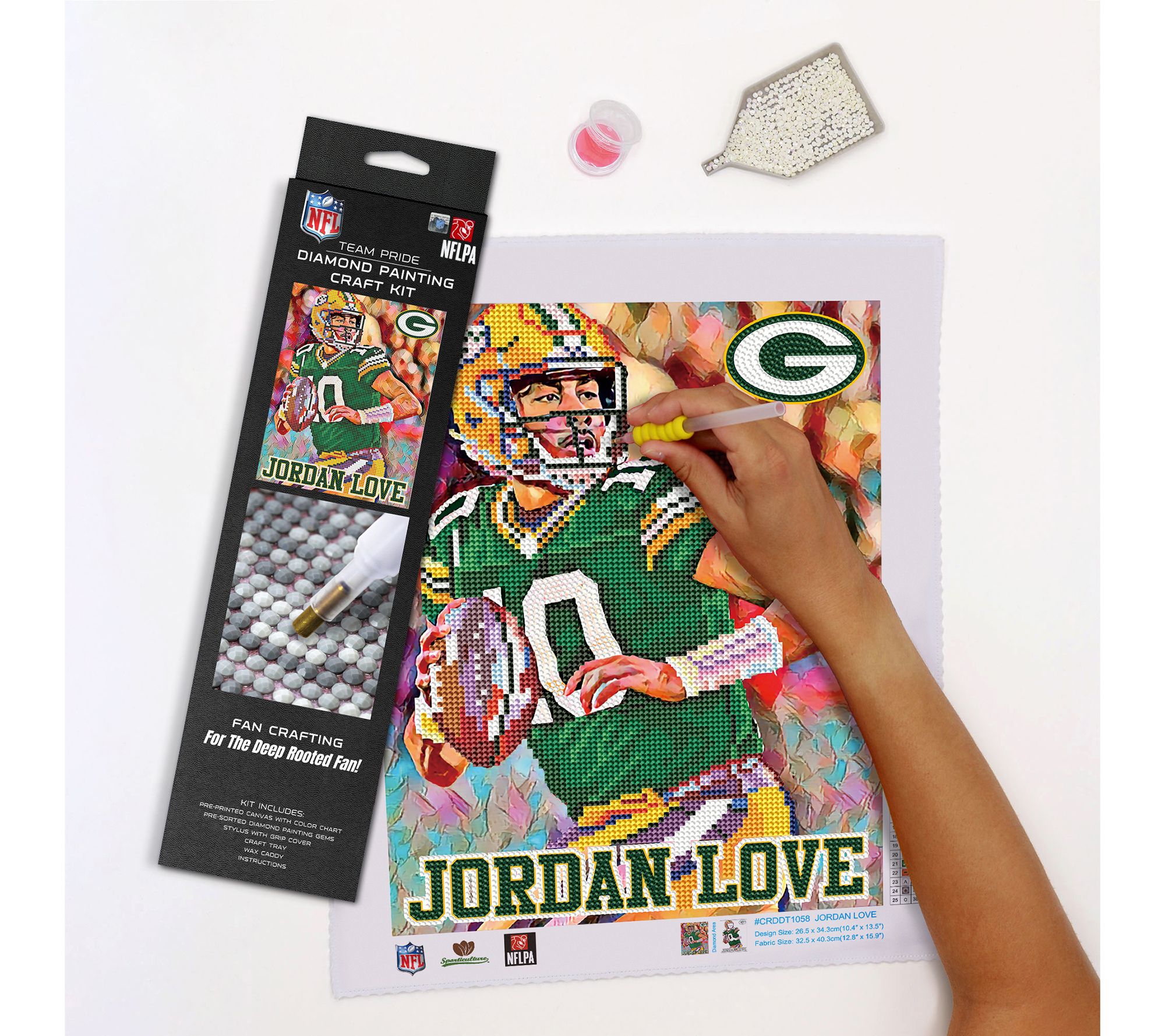 SPORTICULTURE Green Bay Packers Jordan Love Painting Kit - QVC.com