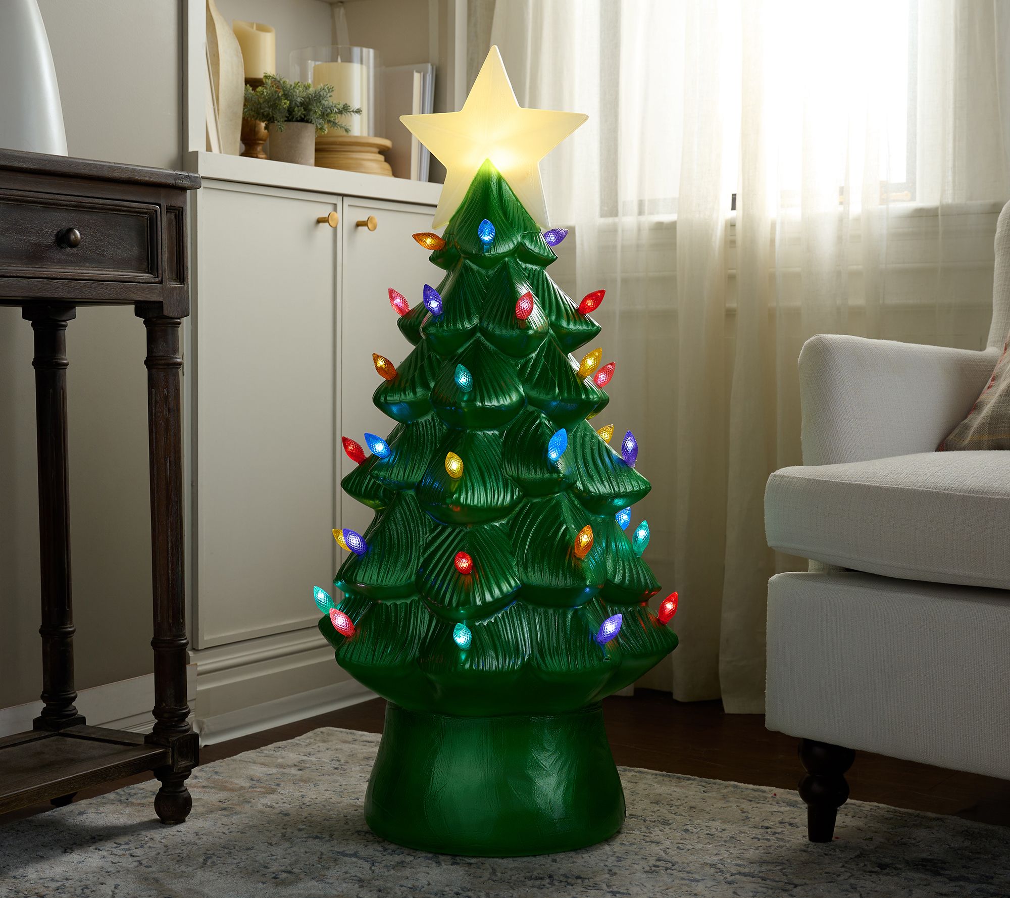 "As Is" Mr. Christmas 40" Oversized Illuminated Nostalgic Tree - QVC.com