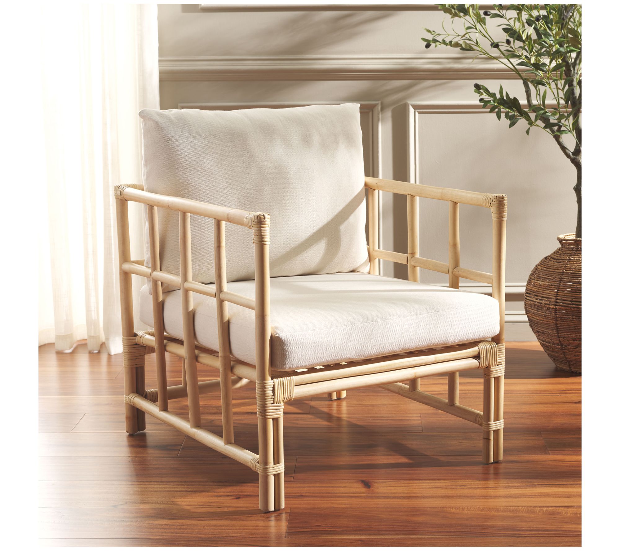 Safavieh Aisling Accent Chair W/ Cushion - QVC.com