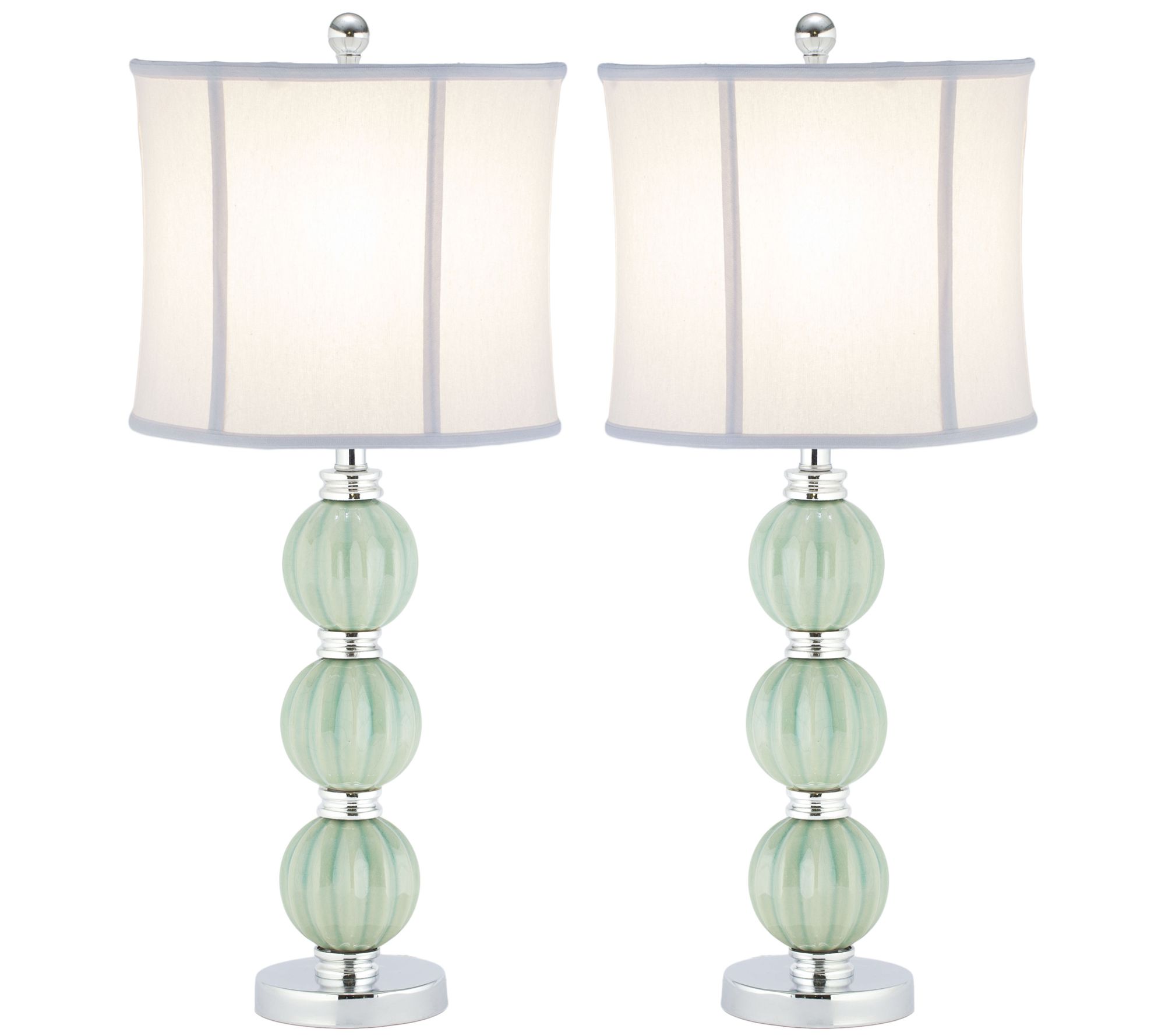 Safavieh Set of 2 Stephanie Globe Lamps - QVC.com