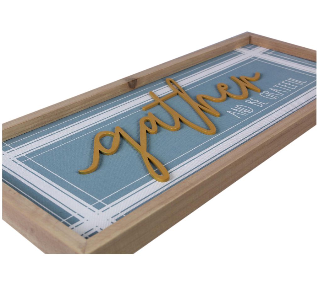 Young's Wood Framed Fall Wall Sign with 3D LiftLetters - QVC.com