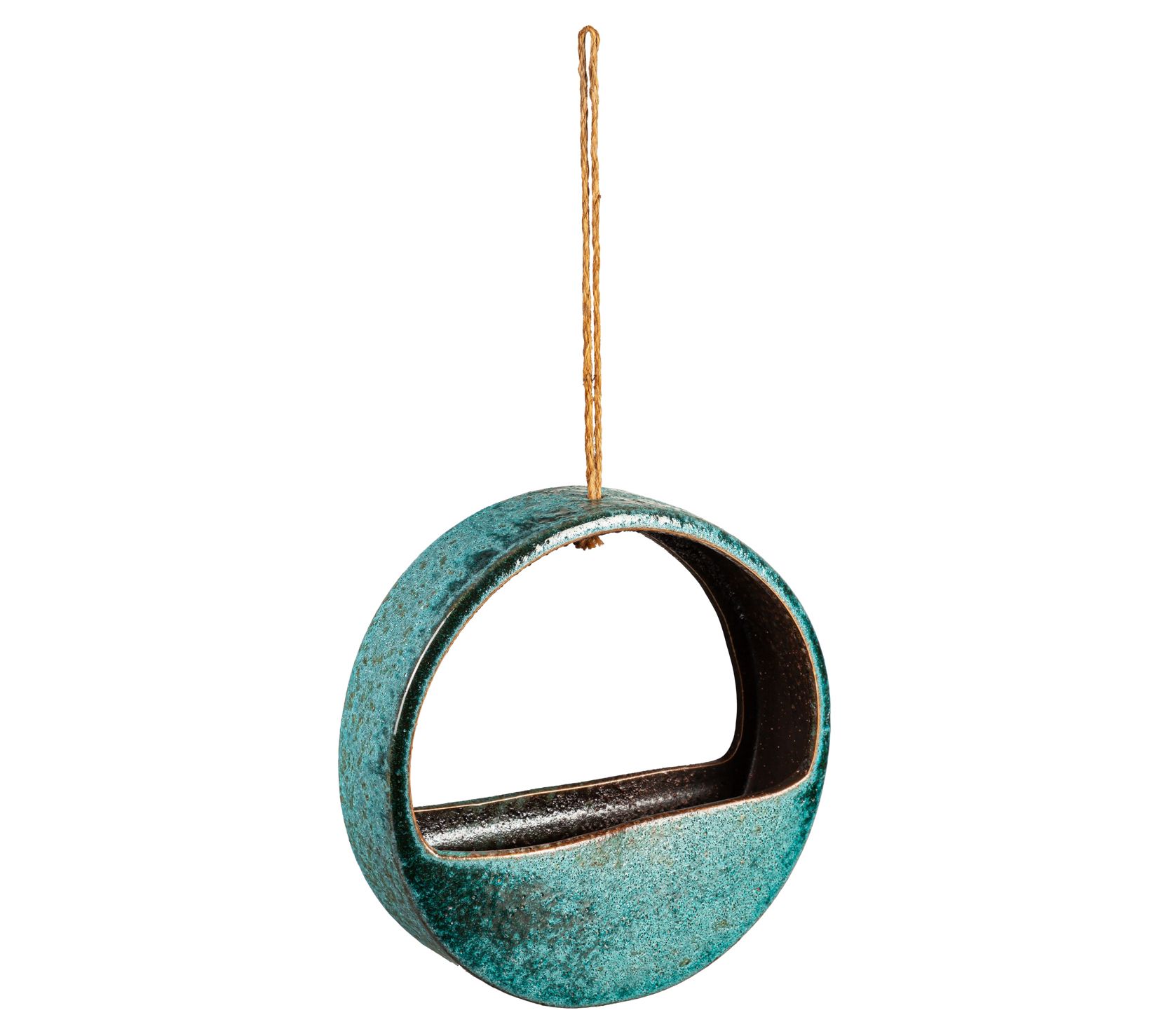 Evergreen Set of 2 Ceramic Flower Pendant Planter - QVC.com