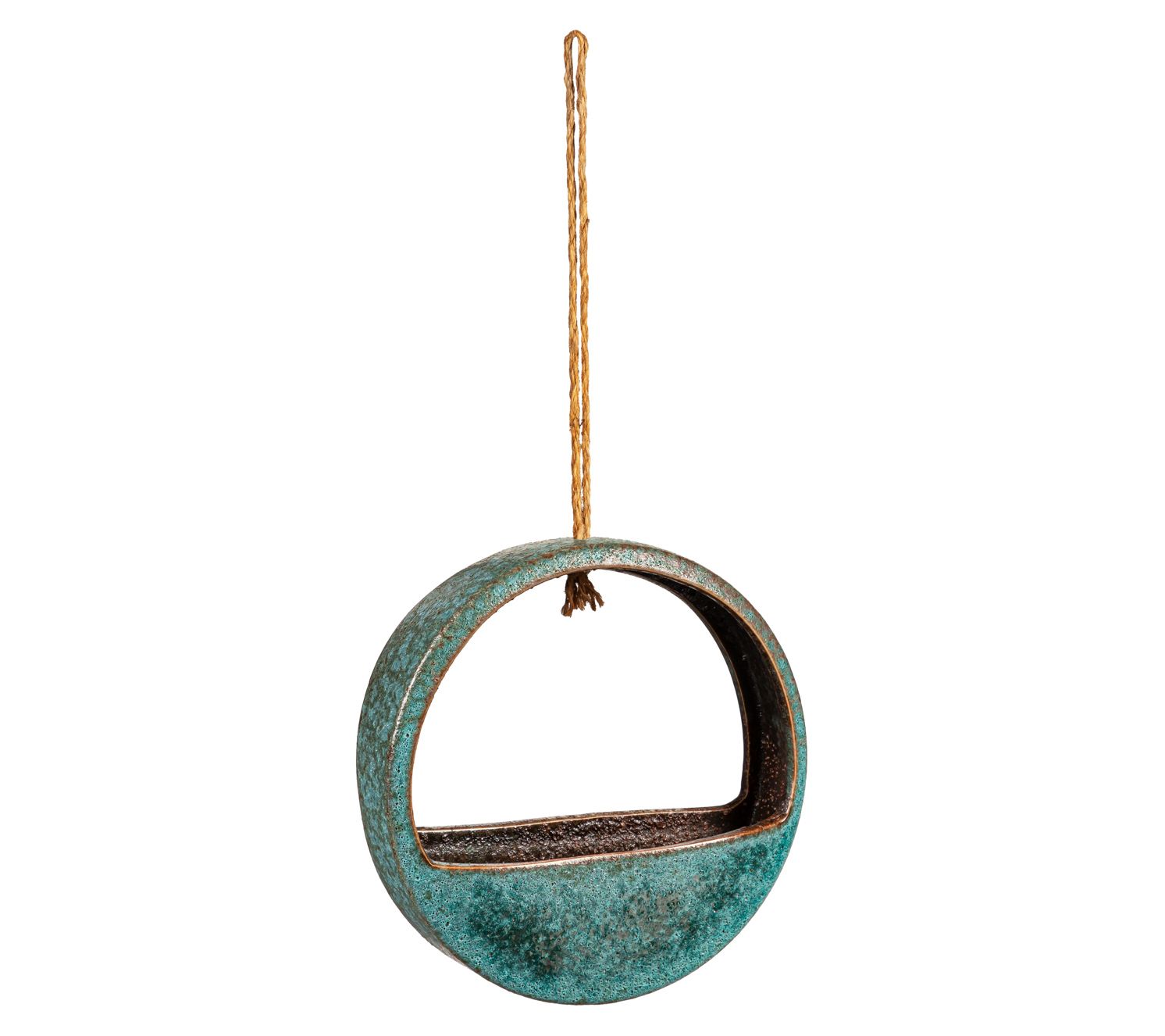 Evergreen Set of 2 Ceramic Flower Pendant Planter - QVC.com