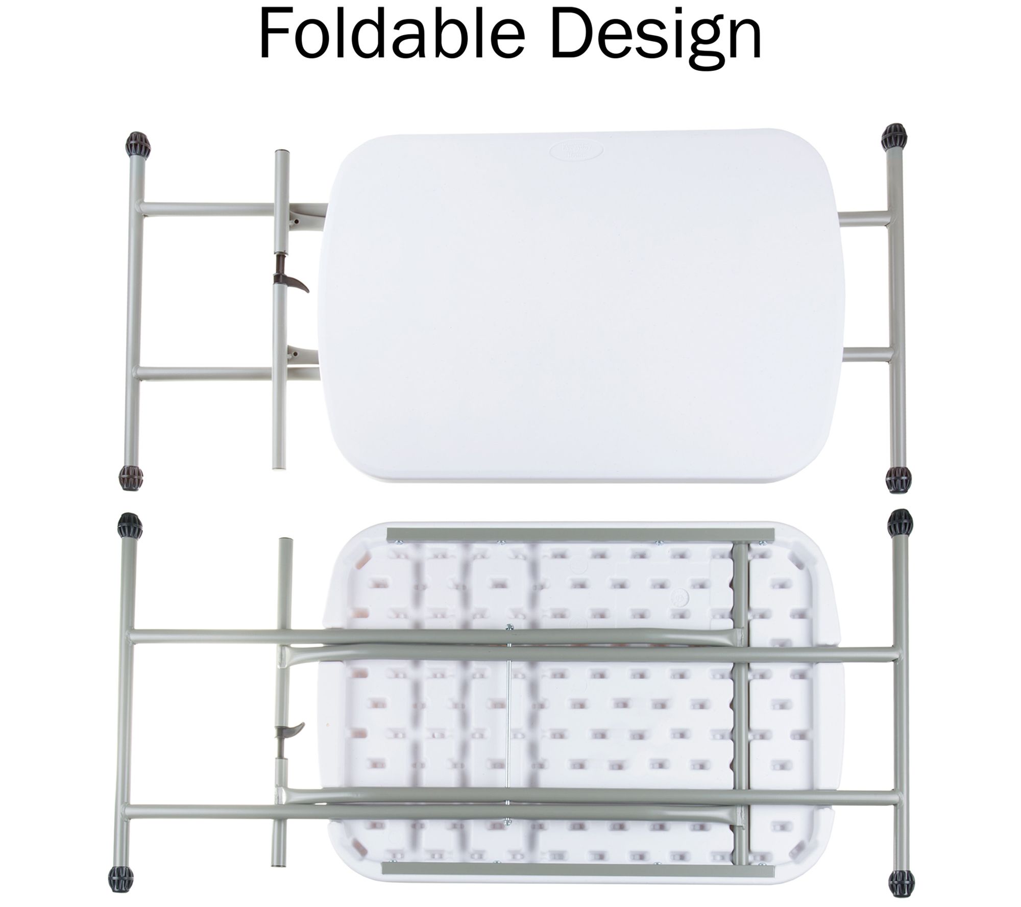 Everyday Home Folding Table Lightweight Portable Folding Desk - QVC.com
