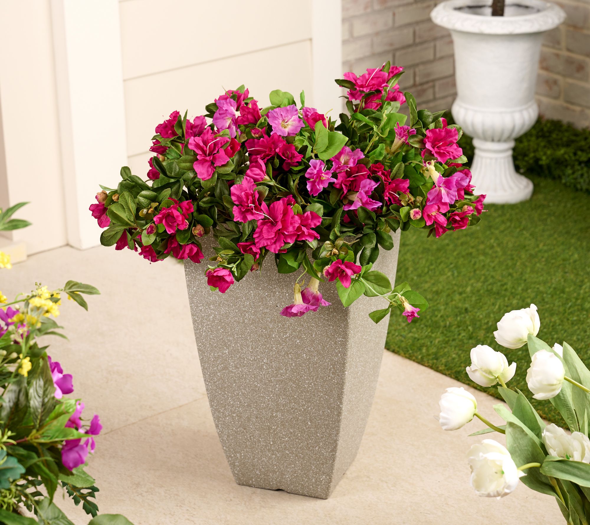 Wicker Park 21" Indoor/Outdoor Tall Planter - QVC.com