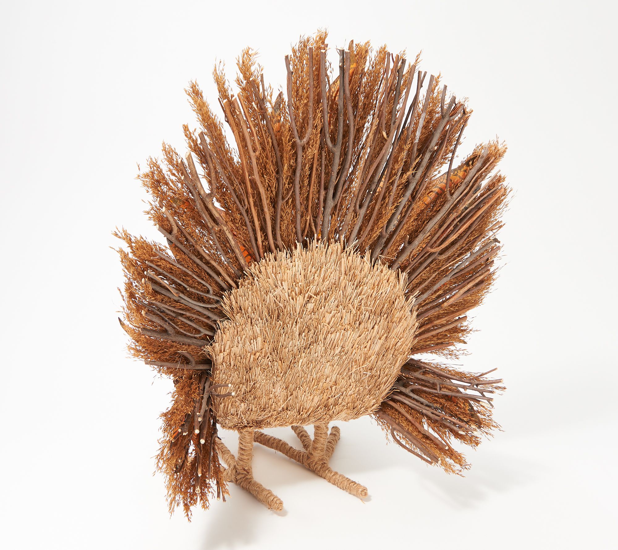 "As Is" 15.5" Sisal Turkey with Pilgrim Hat by Valerie - QVC.com