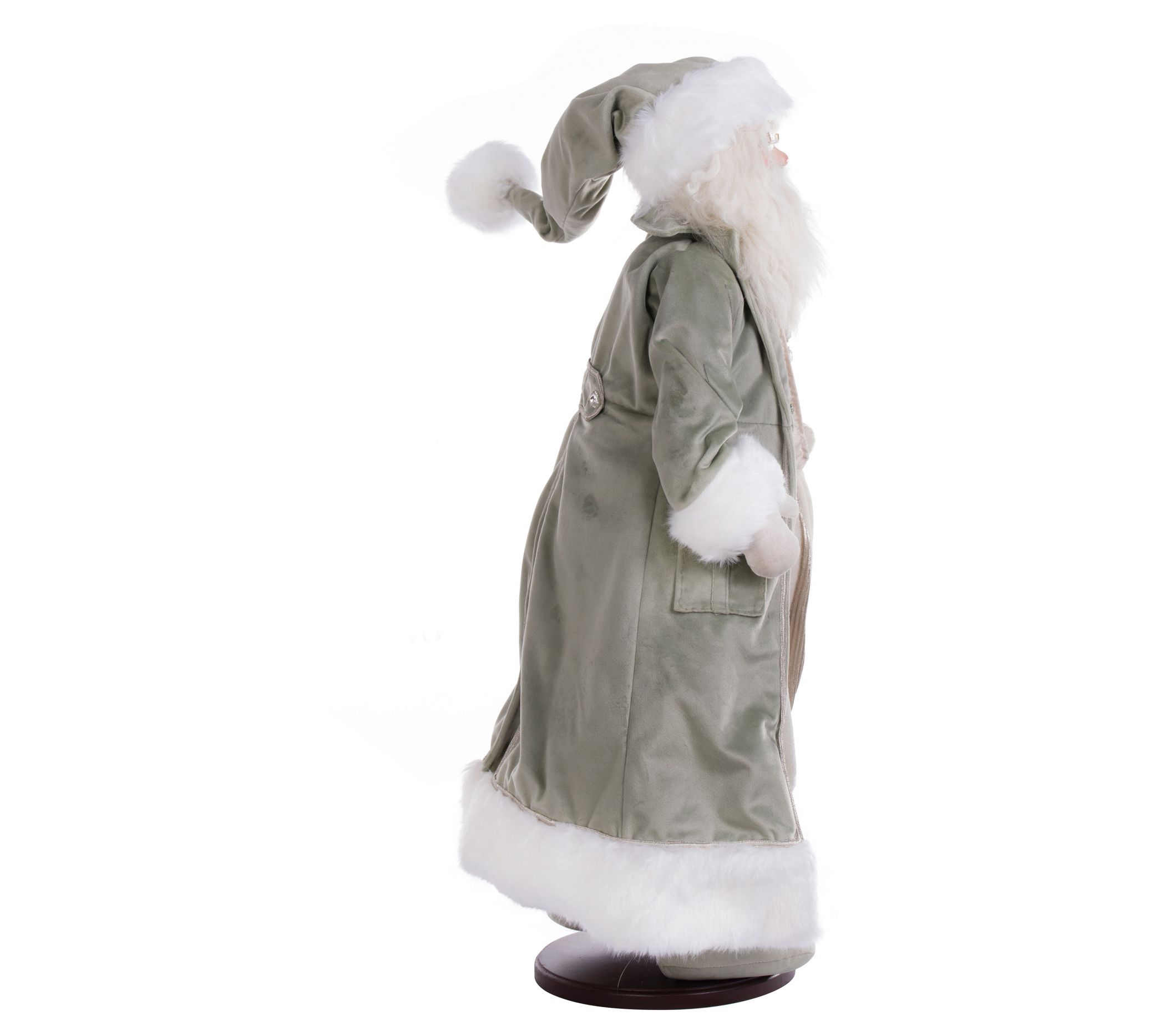 Vickerman 28" Jewel-Tide Greet Santa Doll withtand - QVC.com