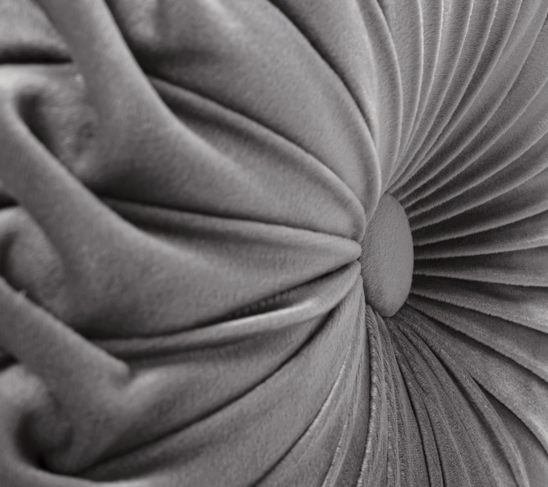 Round Pleated Soft Velvet Dec. Pillow by Lush Decor - QVC.com