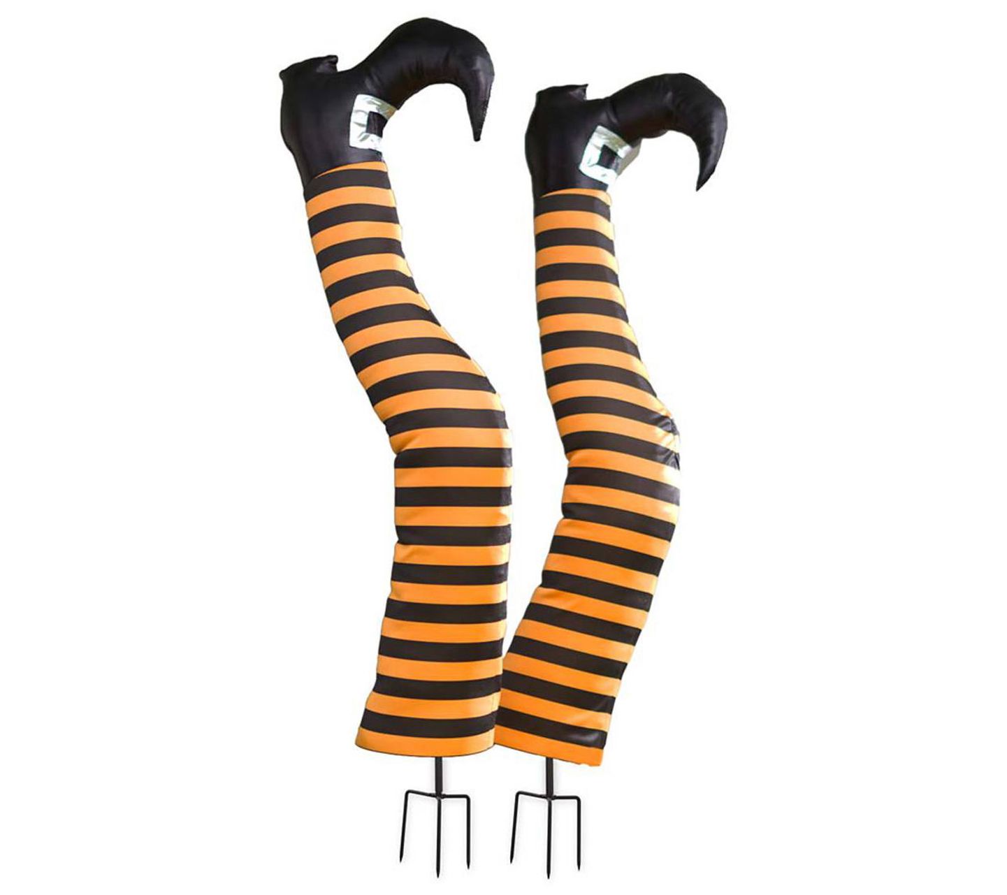 Set of 2 Halloween Witch Leg Stakes from Evergreen - QVC.com