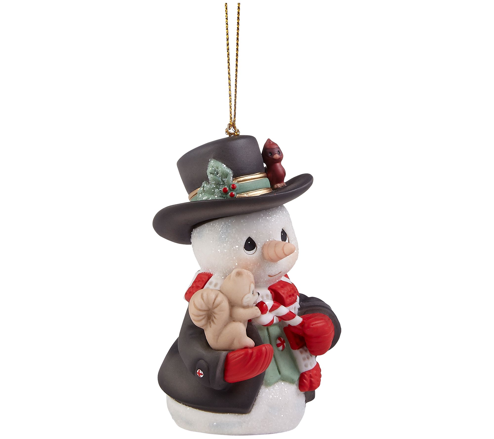Precious Moments Annual Wishing Sweet Season Snowman Ornament - QVC.com
