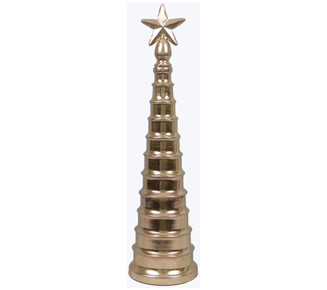 Young's Metal Cone Shaped Tiered Christmas Tree - QVC.com