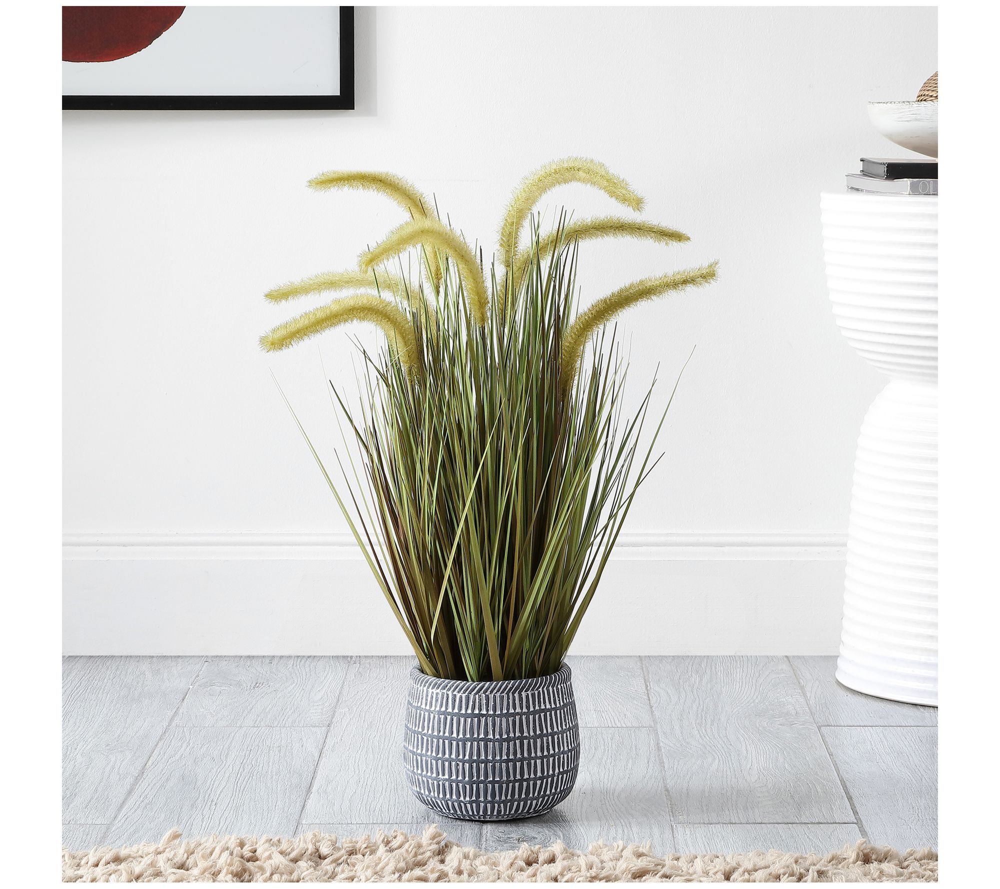 Safavieh Faux 21" Potted Grass Plant - QVC.com