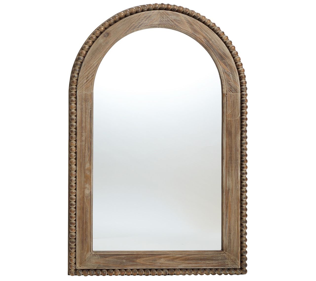 LuxenHome Wood Framed Arch Window Wall Mirror - QVC.com