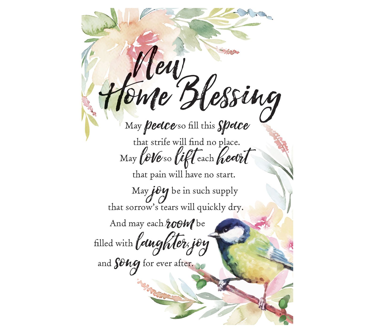 Dexsa New Home Blessing Woodland Grace Series Wall Plaque - QVC.com