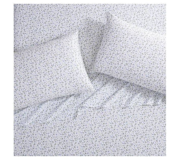 Laura Ashley Bramble Vine Green King Sheet Set - QVC.com