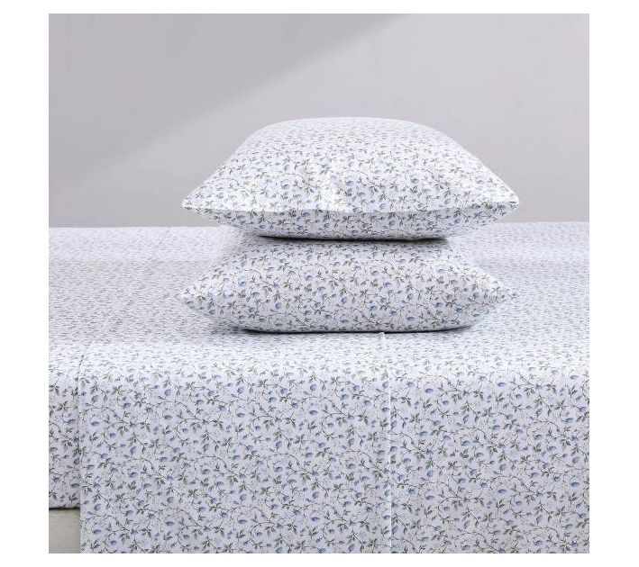 Laura Ashley Bramble Vine Green King Sheet Set - QVC.com