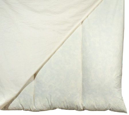 All Natural Baffle Channel King Size Featherbed - QVC.com