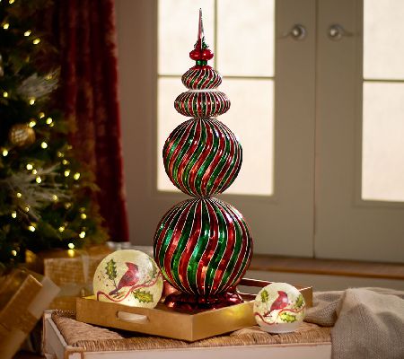 "As Is" 29" Oversized Swirl Design Finial by Valerie - QVC.com