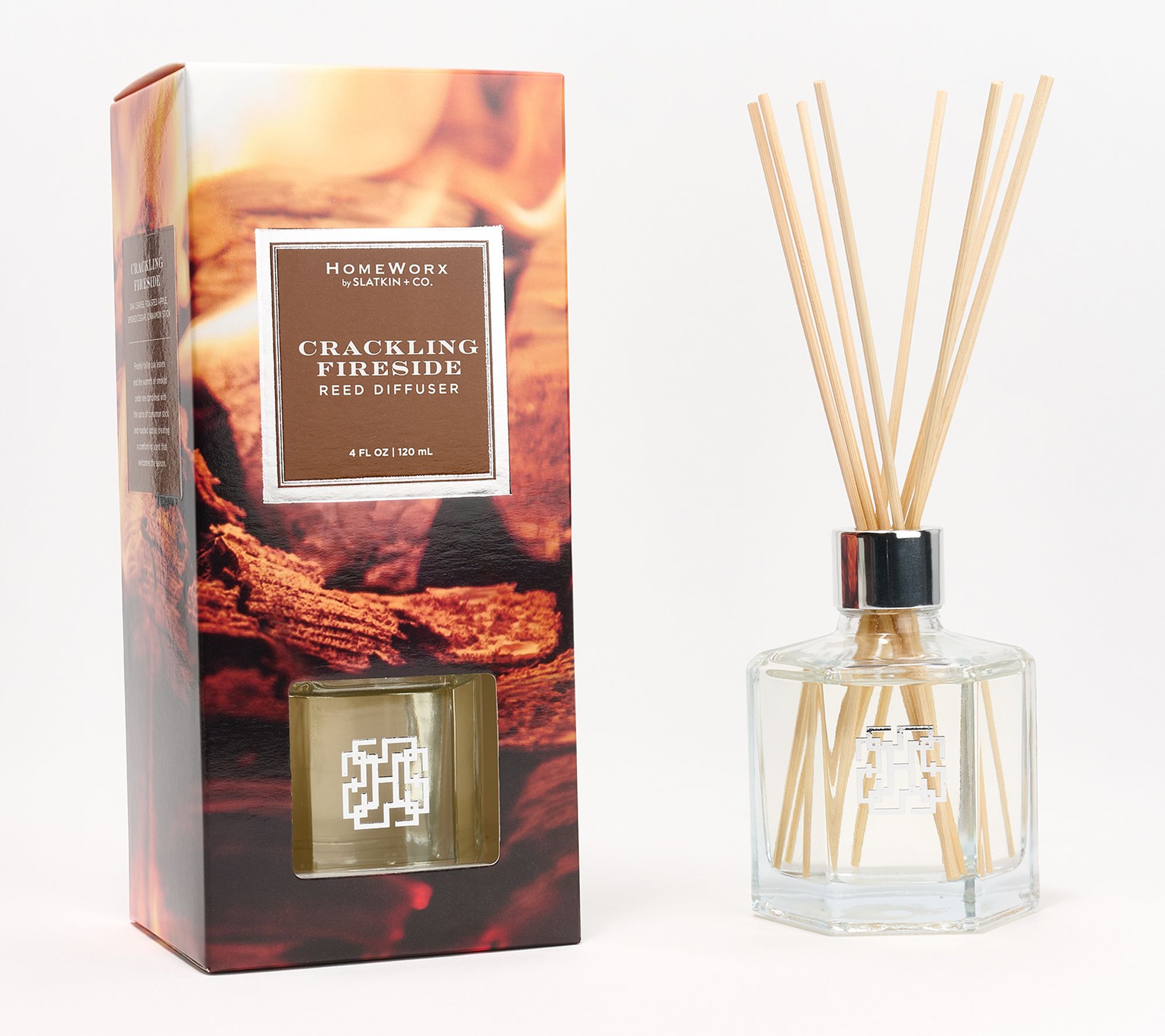 "As Is" HomeWorx by Slatkin & Co. S/2 Fireside Reed Diffusers - QVC.com