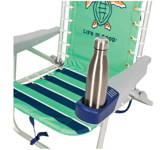Life is Good Spearmint Green Lace-up Backpack Beach Chair - QVC.com