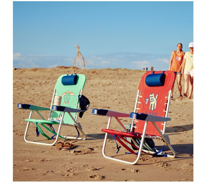 Life is Good Spearmint Green Lace-up Backpack Beach Chair - QVC.com