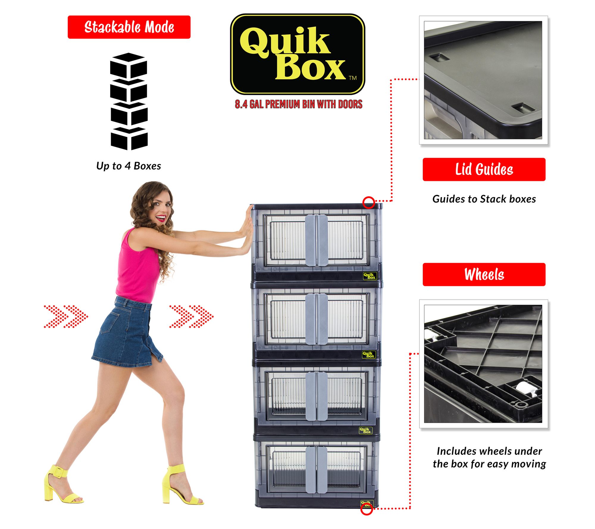 dbest Quik Box Premium Storage Box 8.4 Gallon - QVC.com