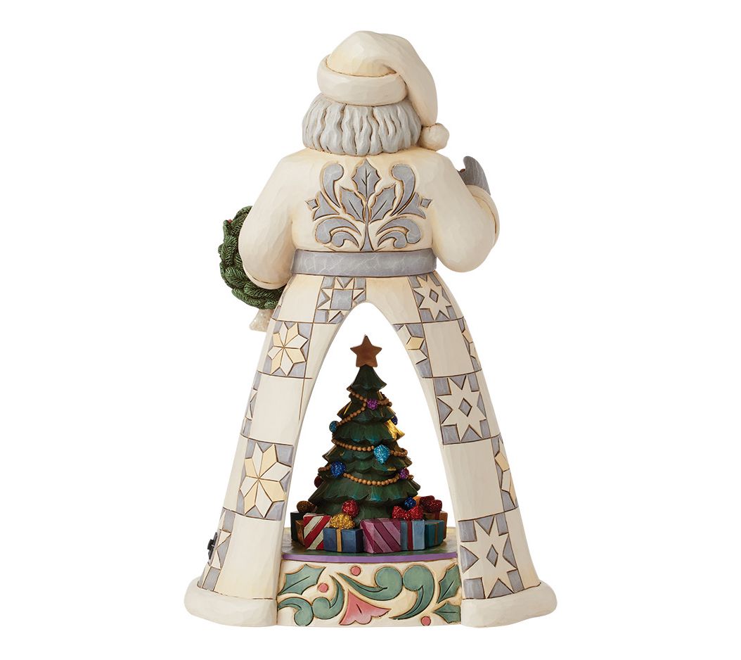 Jim Shore LED Santa Open Coat Scene Figurine 11in H - QVC.com