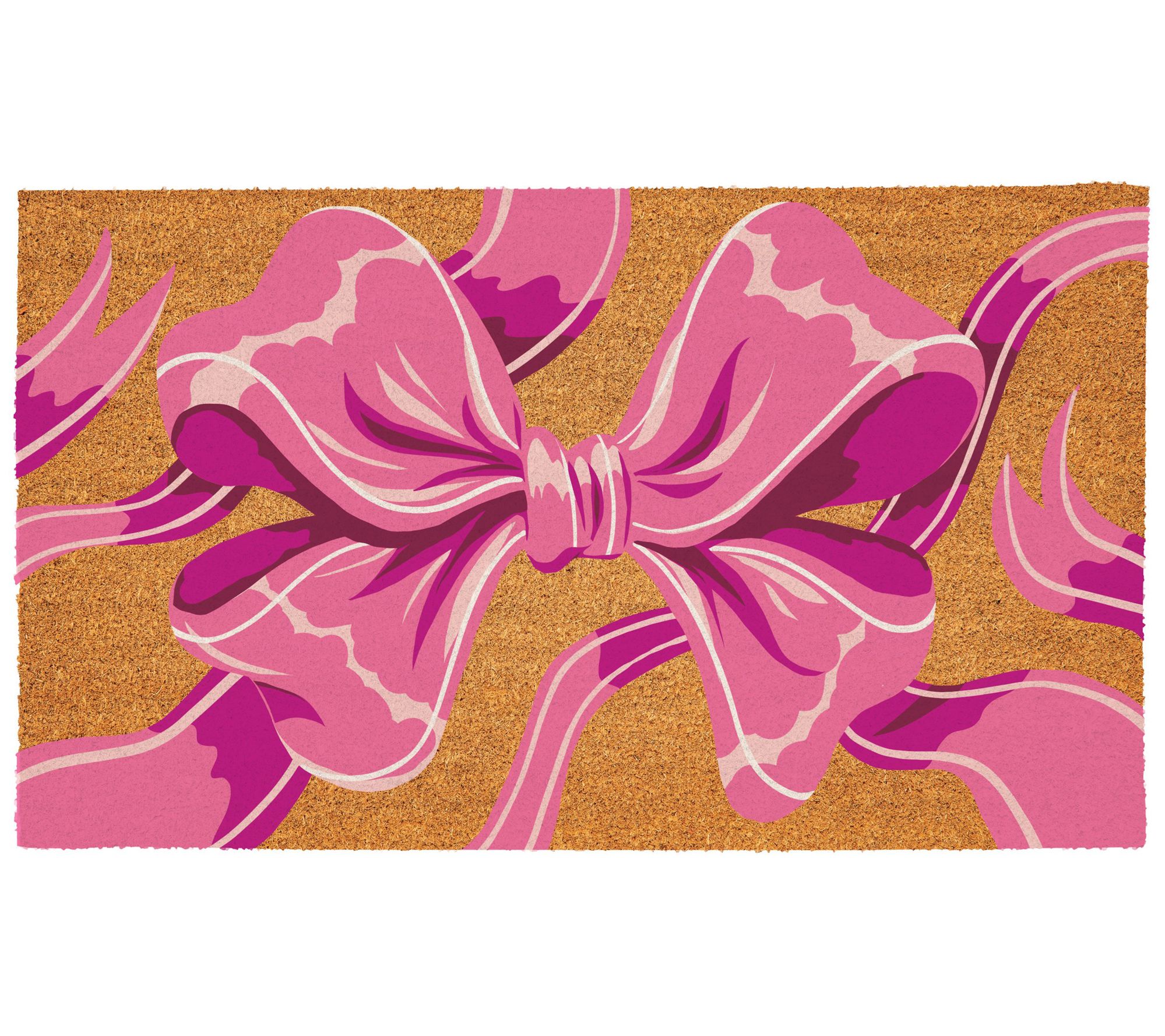 Evergreen 30"x18" Bright Bow Coir Doormat - QVC.com