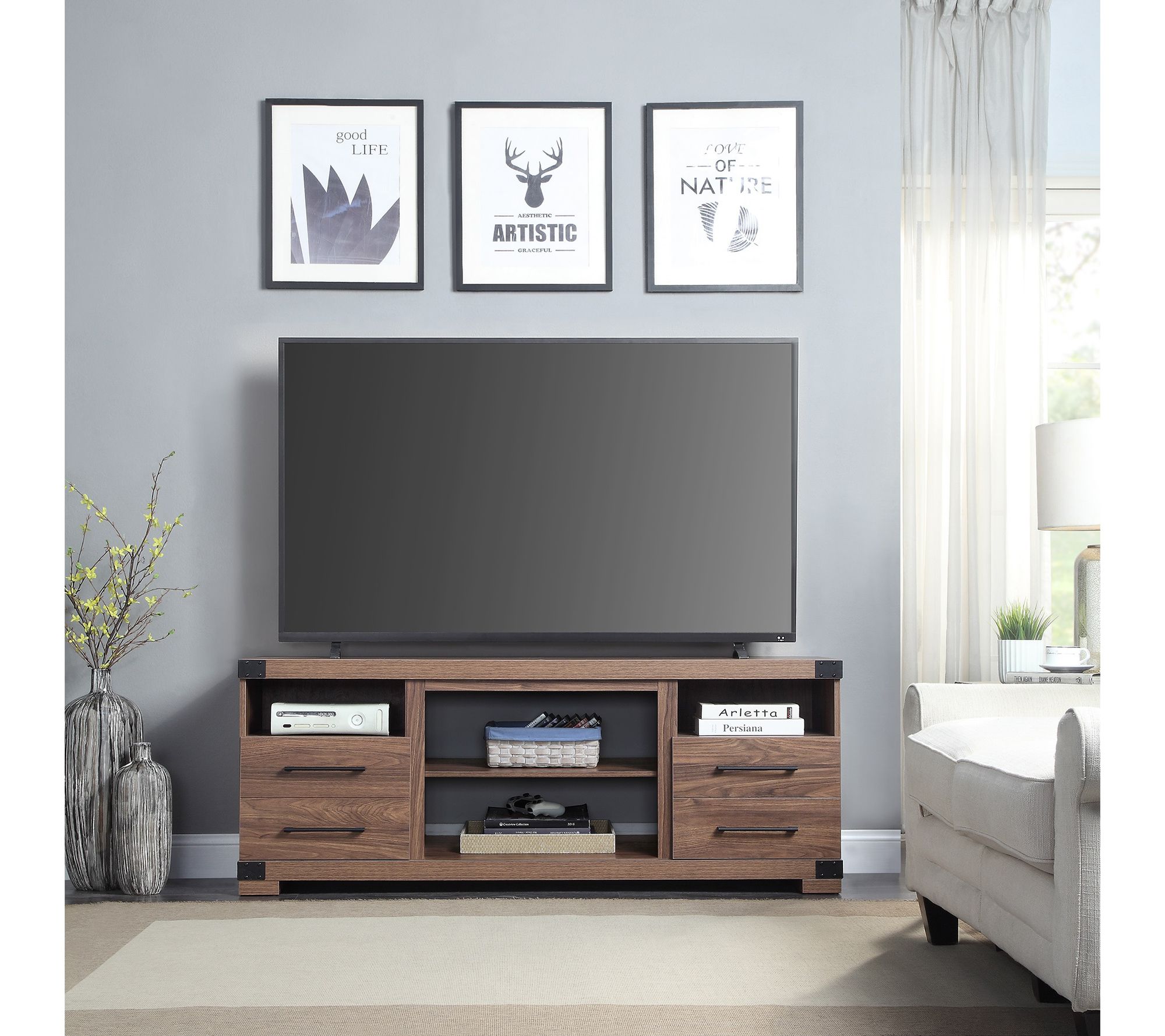 Manhattan Comfort Richmond TV Stand - QVC.com