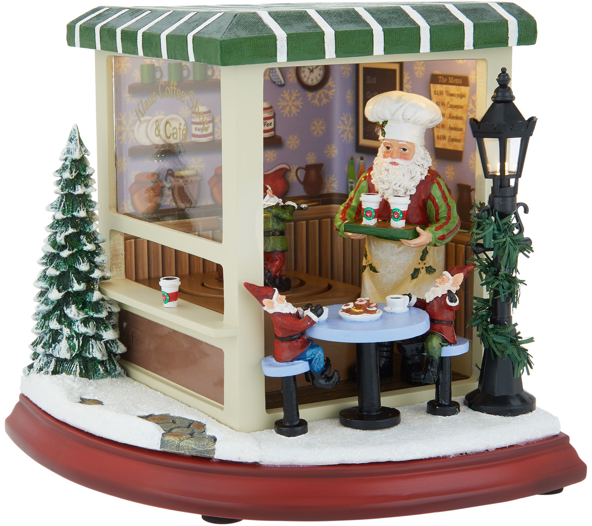 "As Is" Illuminated Holiday Corner Store by Valerie - QVC.com