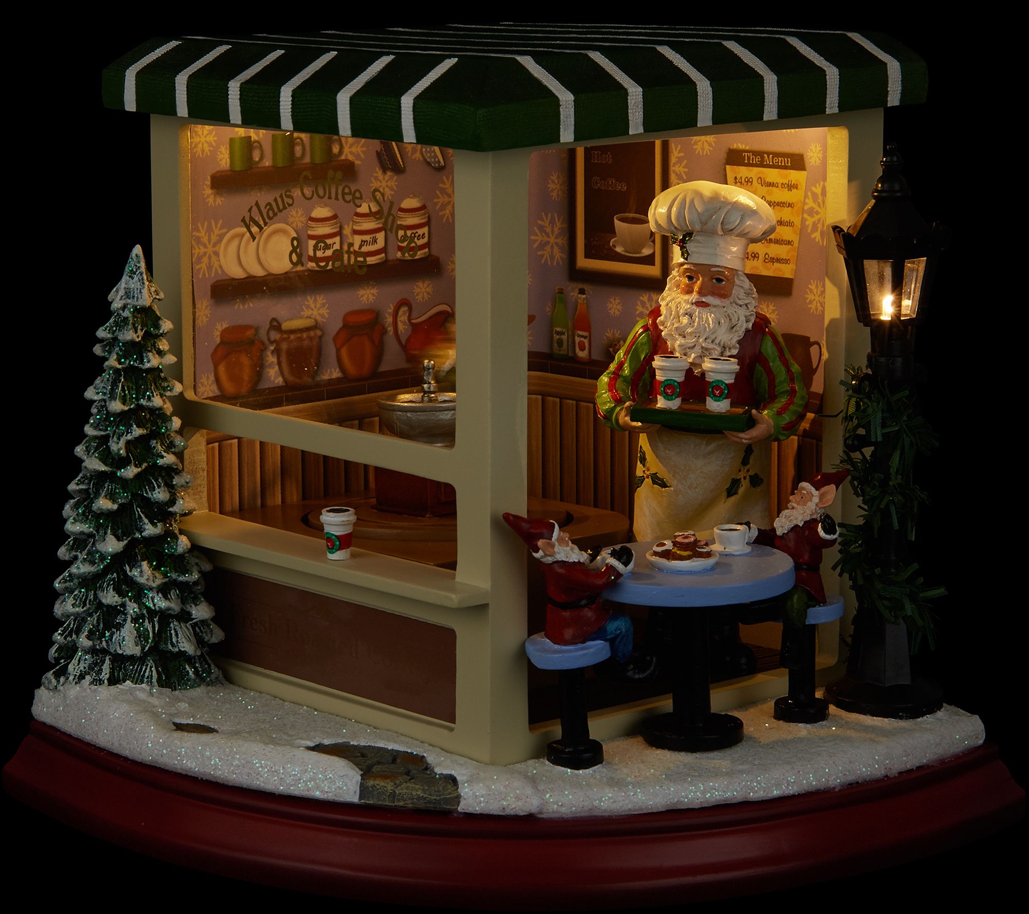"As Is" Illuminated Holiday Corner Store by Valerie - QVC.com