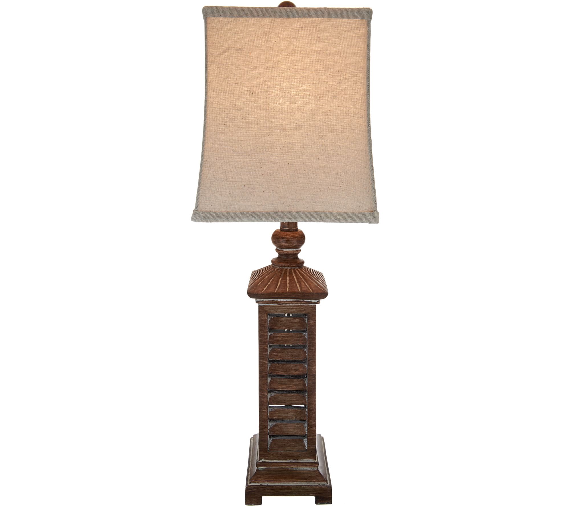 Shutter Lamp With Color Wash Finish by Valerie - QVC.com
