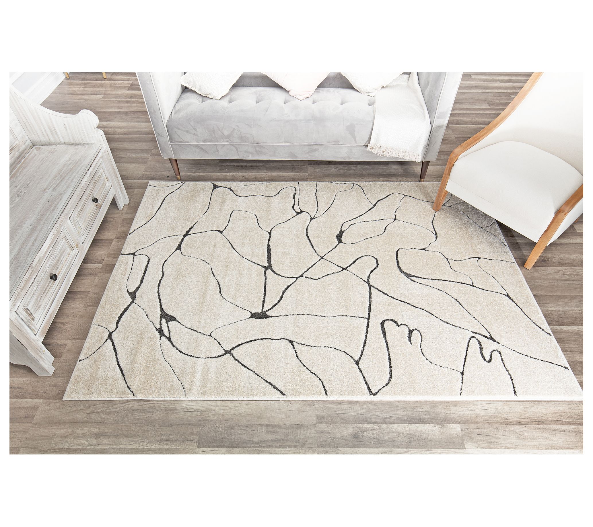 CosmoLiving Chanai CN20 Geometric Contemporary 8'x10' Area Rug - QVC.com