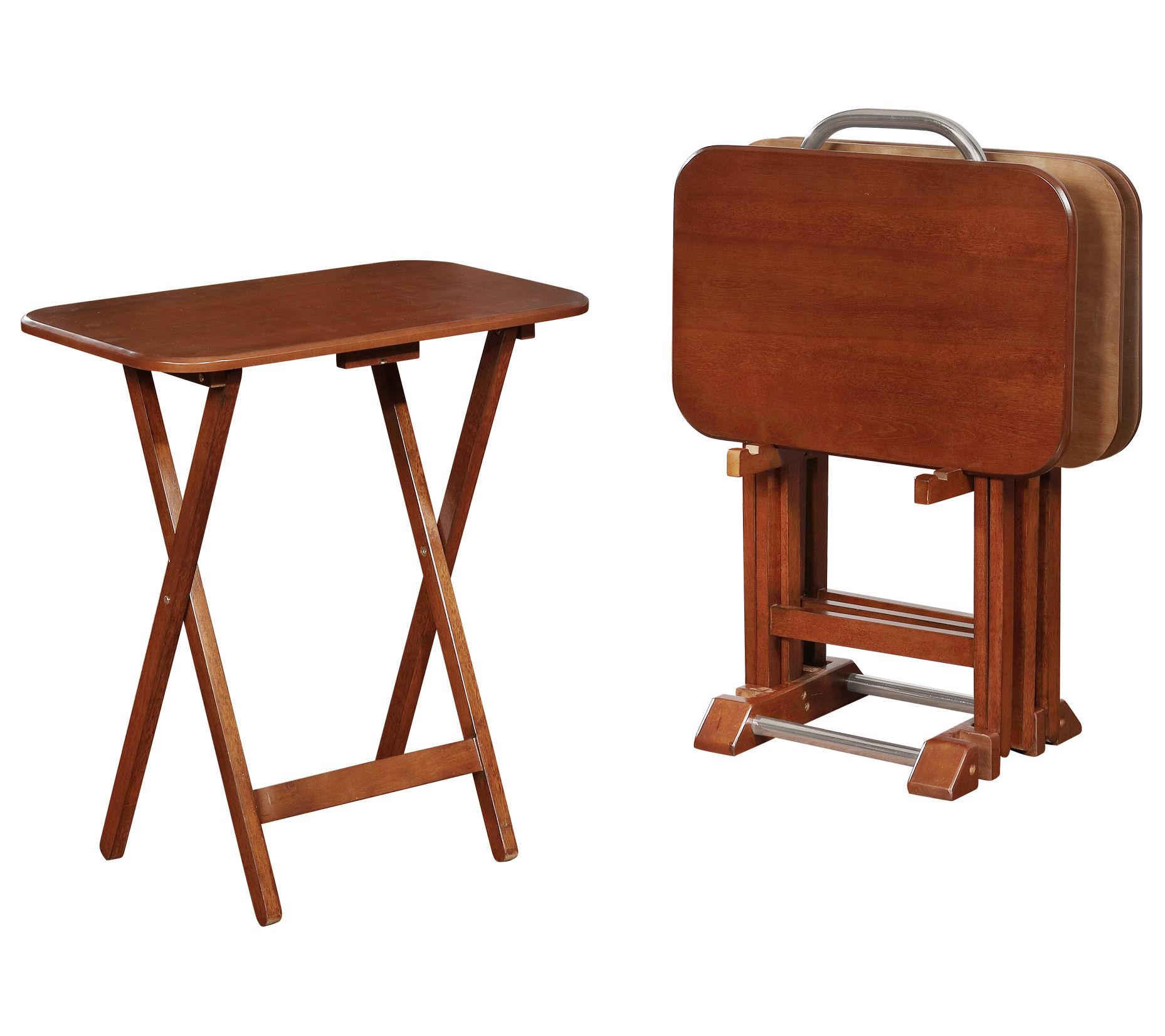 Powell Darnley Set of 4 Tray Tables - QVC.com