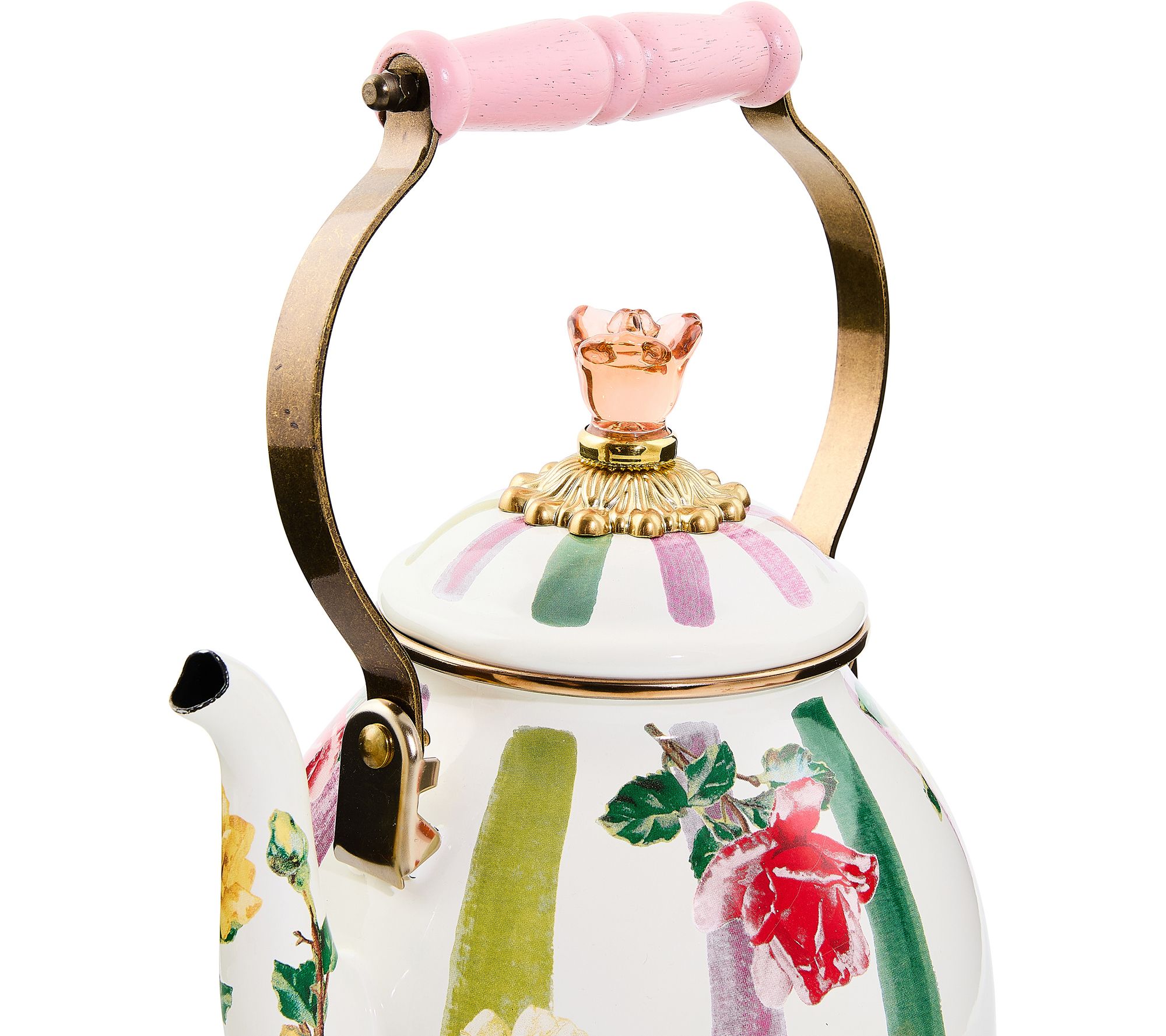 MacKenzie- Childs Garden Gala Tea Kettle Collective - QVC.com
