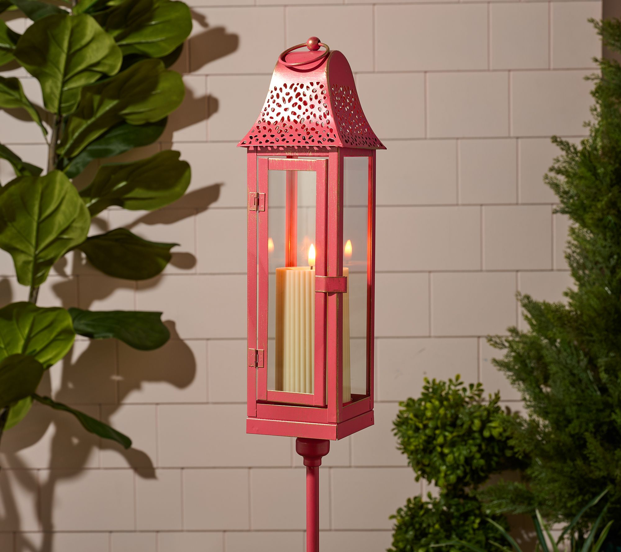 "As Is" 16" Metal Lantern with Removable Stake by Kim Gravel - QVC.com