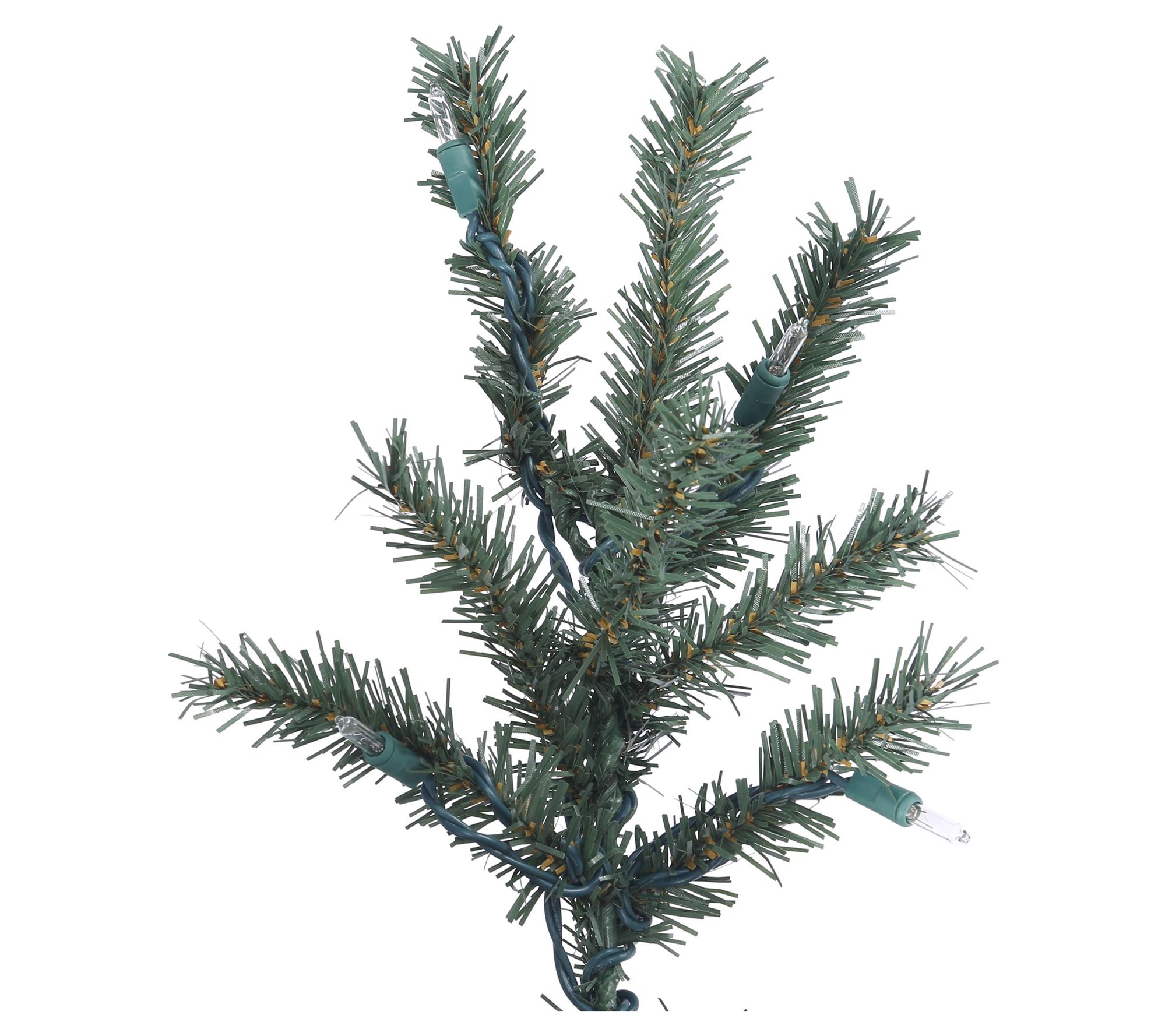 Vickerman 5' Natural Bark Alpine Artificial Pre-Lit Tree - QVC.com