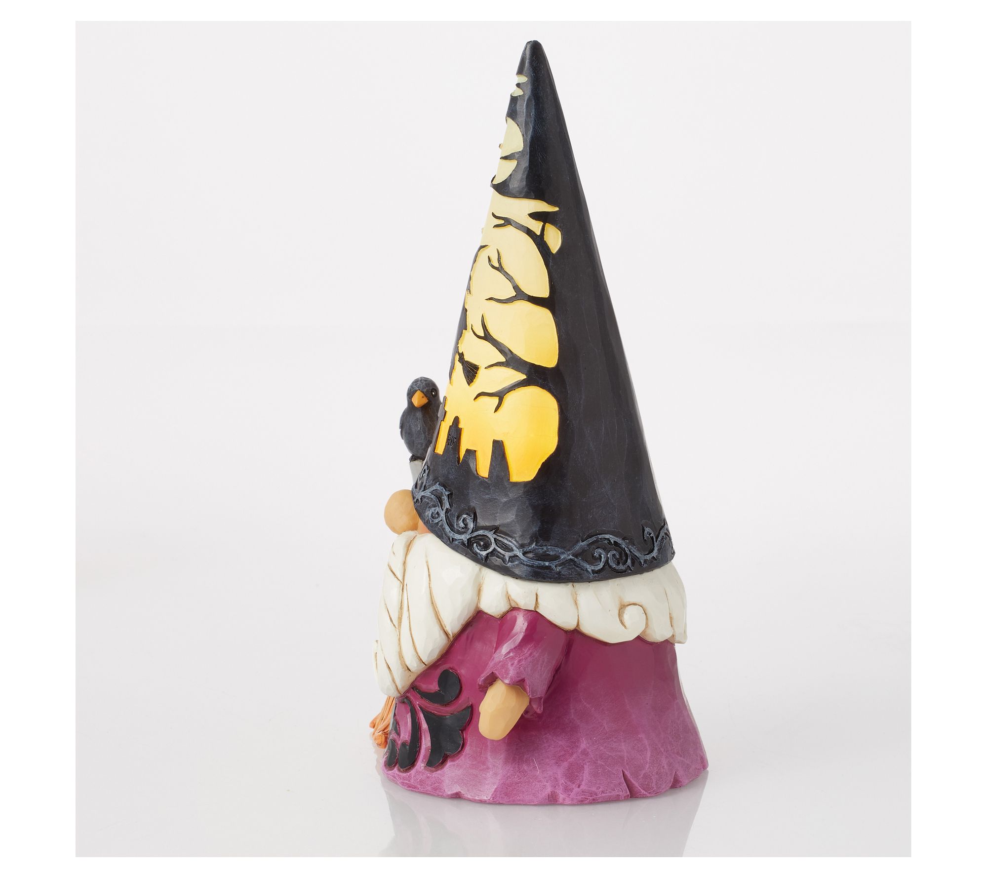 Jim Shore Heartwood Creek Wizard with LED SceneHat Figurine - QVC.com