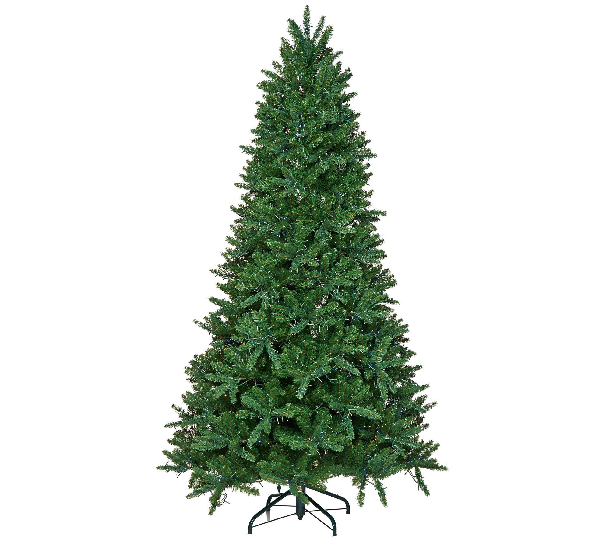 "As Is" Santa's Best 9' Starry Light Microlight Christmas Tree - QVC.com