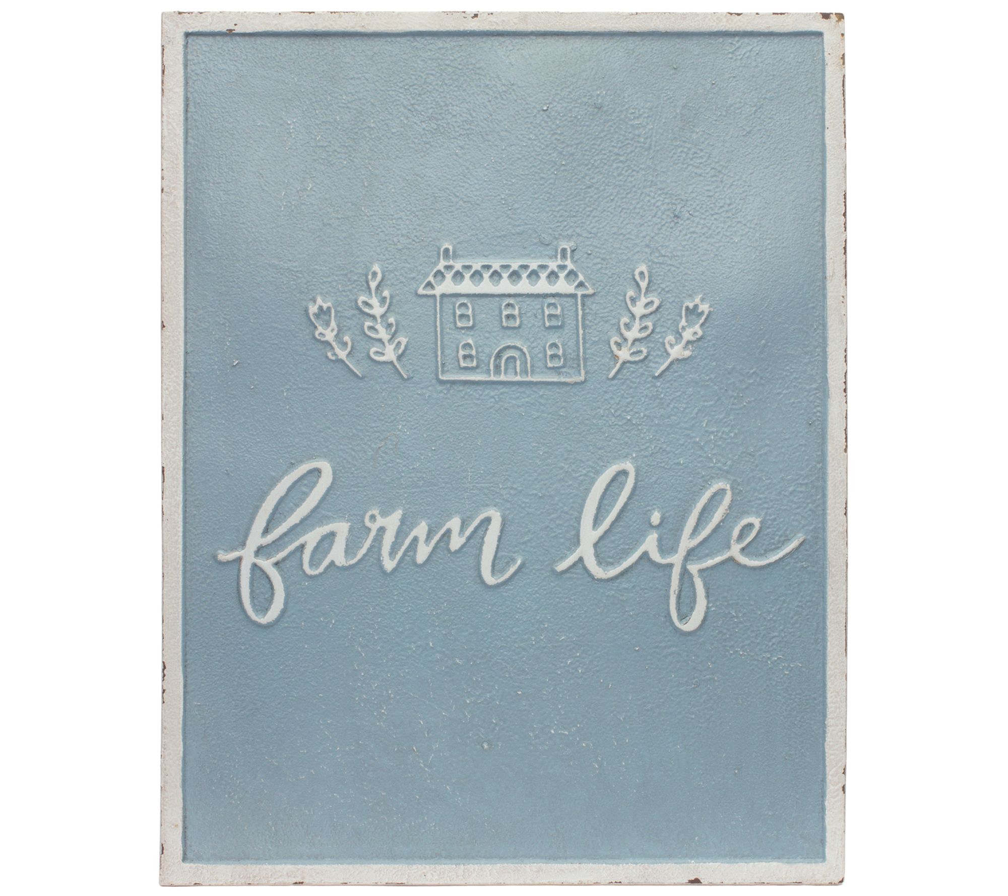 Melrose International Metal Farm Sign Set of 2 - QVC.com