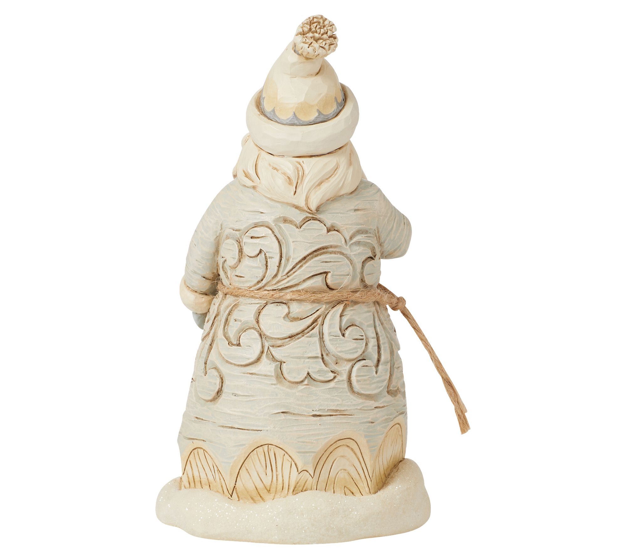 Jim Shore Woodland Carved Santa Pipe Figurine - QVC.com