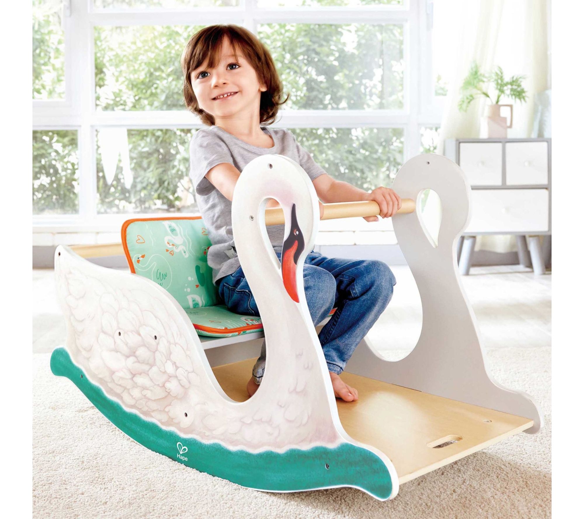 Hape 2-in-1 Swa n Rocker - QVC.com