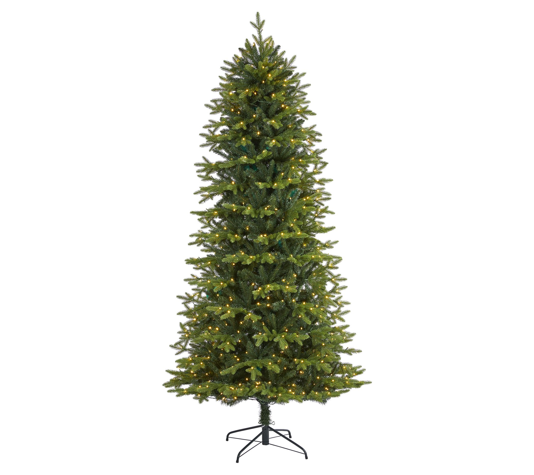 Nearly Natural 7.5' Christmas Tree w/550 ClearED Lights - QVC.com