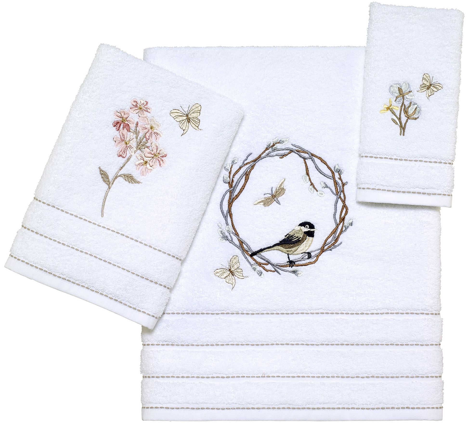 Avanti Linens Live Simply 3-Piece Towel Set - QVC.com