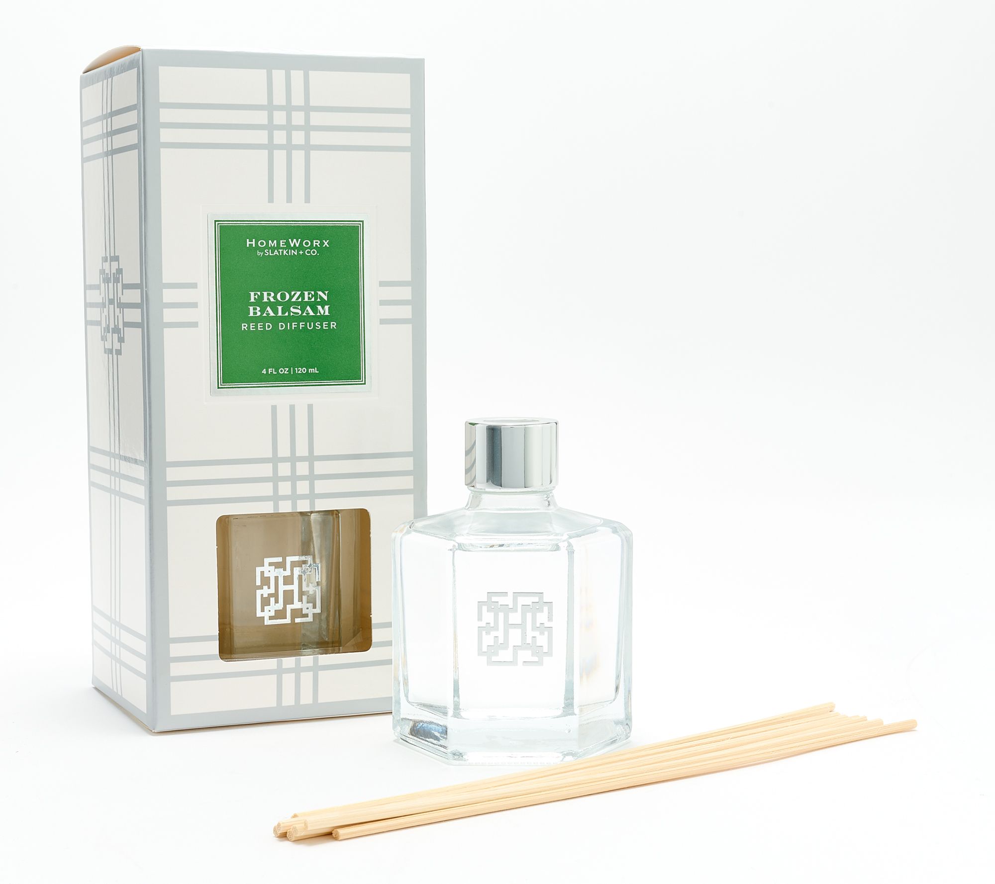 HomeWorx by Slatkin & Co. S/2 Frozen Balsam Reed Sticks - QVC.com