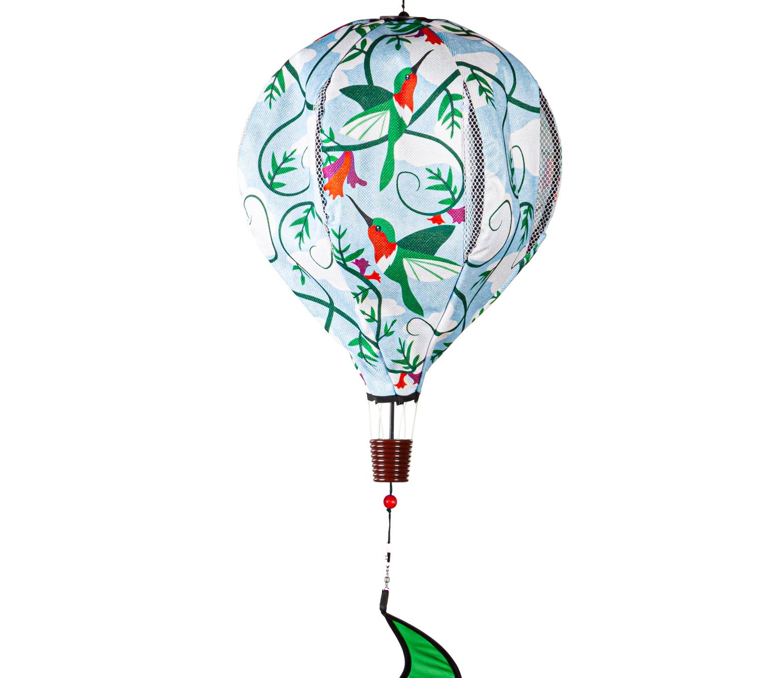 Evergreen Hummingbird Burlap Balloon Spinner - QVC.com